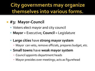 PO 202 Local Government | PPTX | Civic affairs | Politics