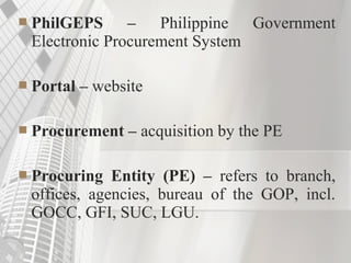 Property and Supply Management w/ introduction to R.A. 9184 Government ...