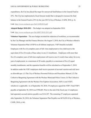 Local Government and Public Budgeting | PDF