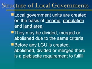The Philippine Local Government Code | PPT