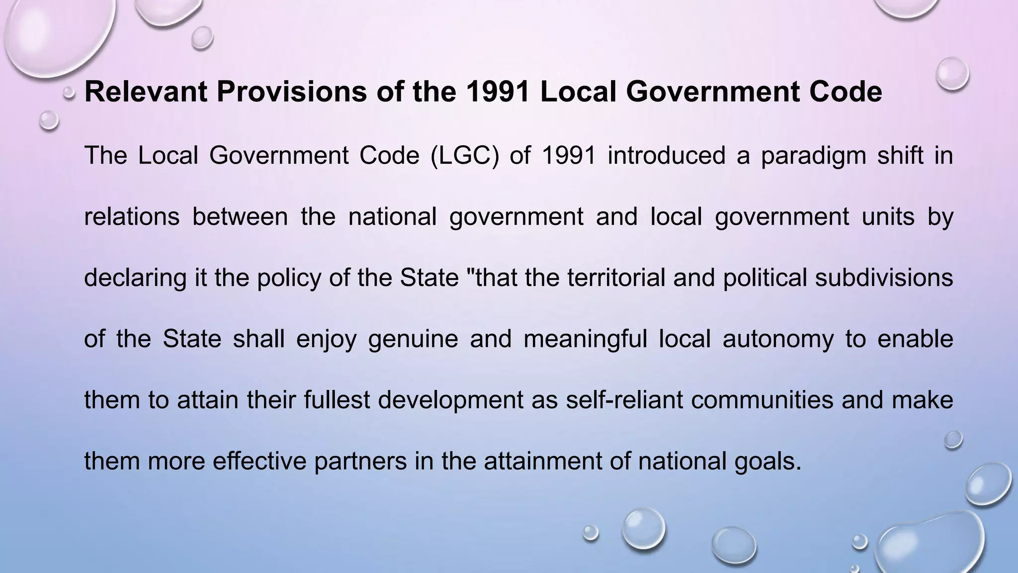 Local government; Financing and Fiscal management | PPTX