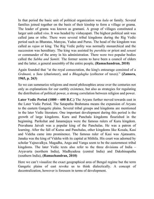 Local government history in bengal | PDF