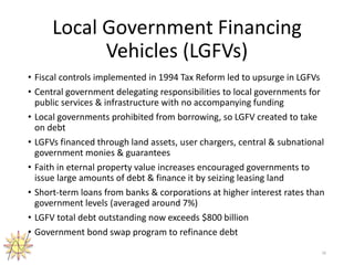 Overview of Local Government & Infrastructure Finance in China ...
