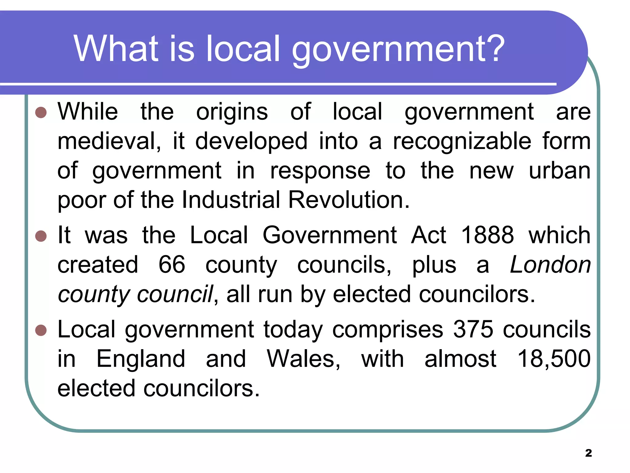 Local government in Great Britain | PPT