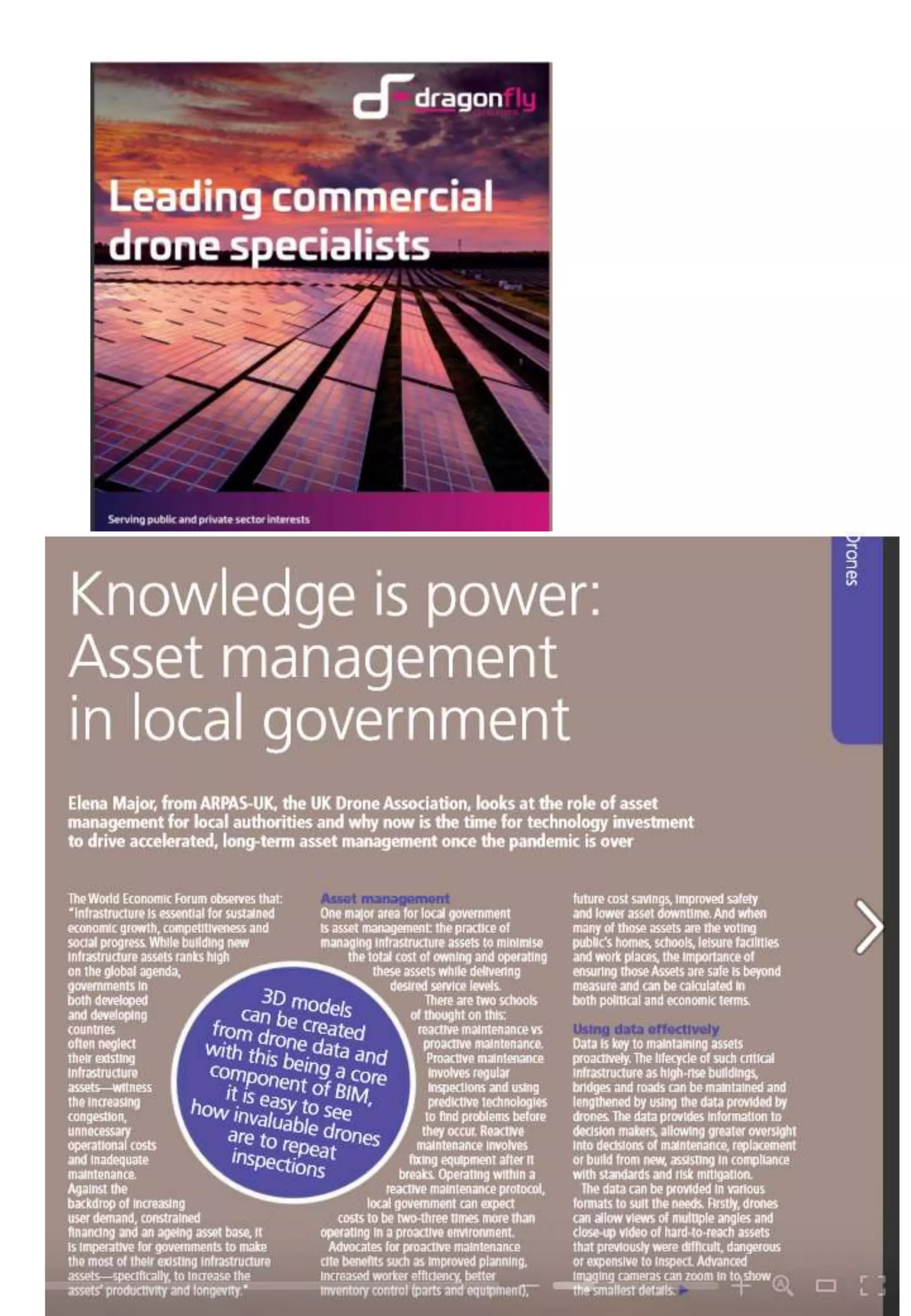 Local Government Magazine feature on drones Oct 2020.pptx | Robotics ...