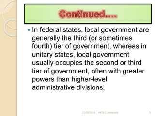 Local government of pakistan | PPTX