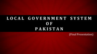 Local government presentation | PPTX