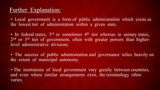 Local government presentation | PPTX