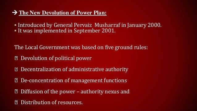 Local government presentation