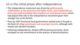 Local Government Systems Since Independence.pptx