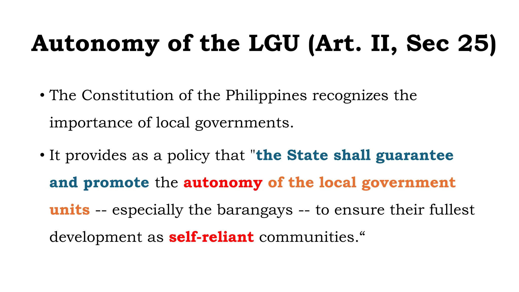 Local Government Unit - Philippine Politics and Governance | PPTX