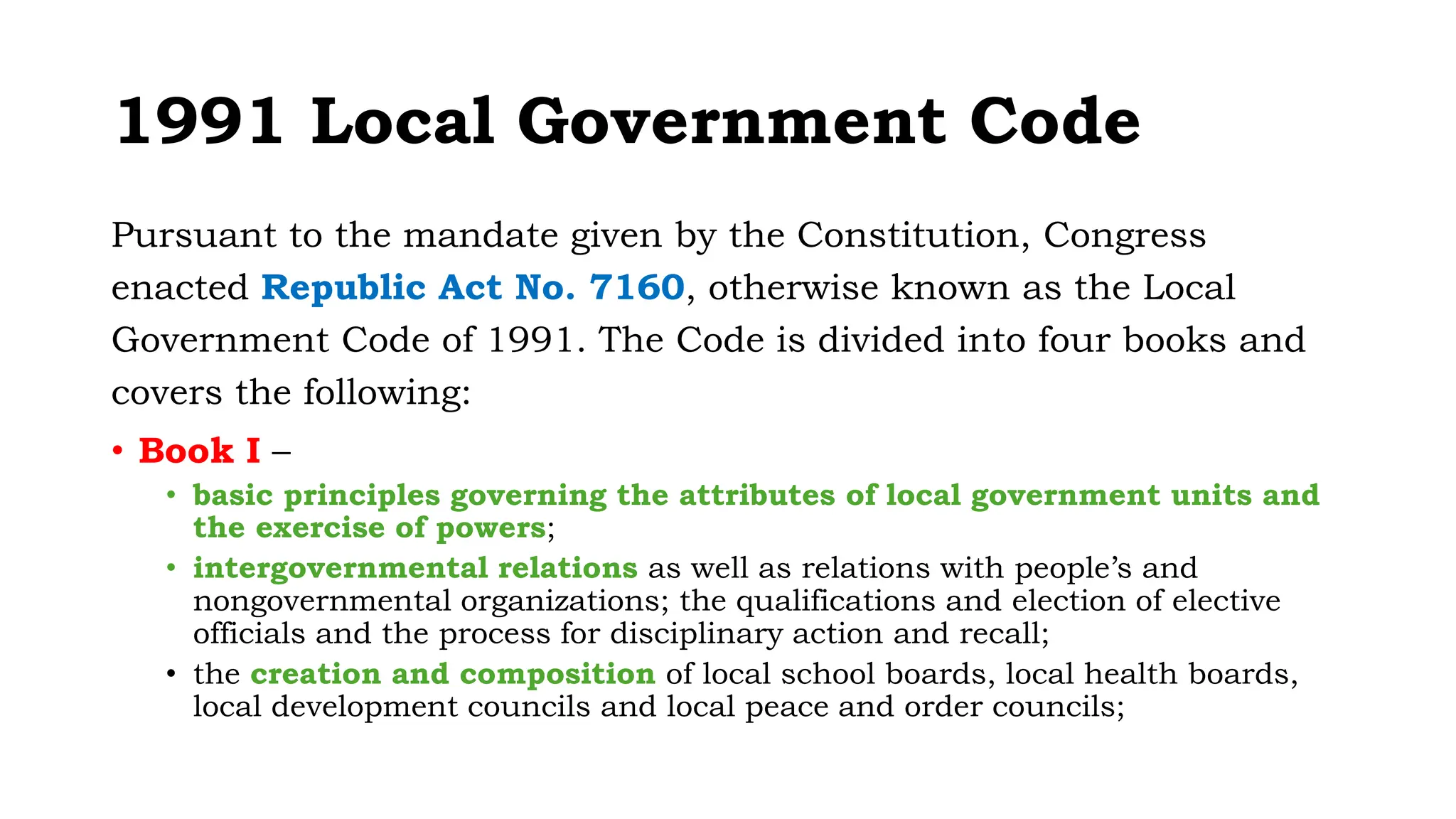 Local Government Unit - Philippine Politics and Governance | PPTX