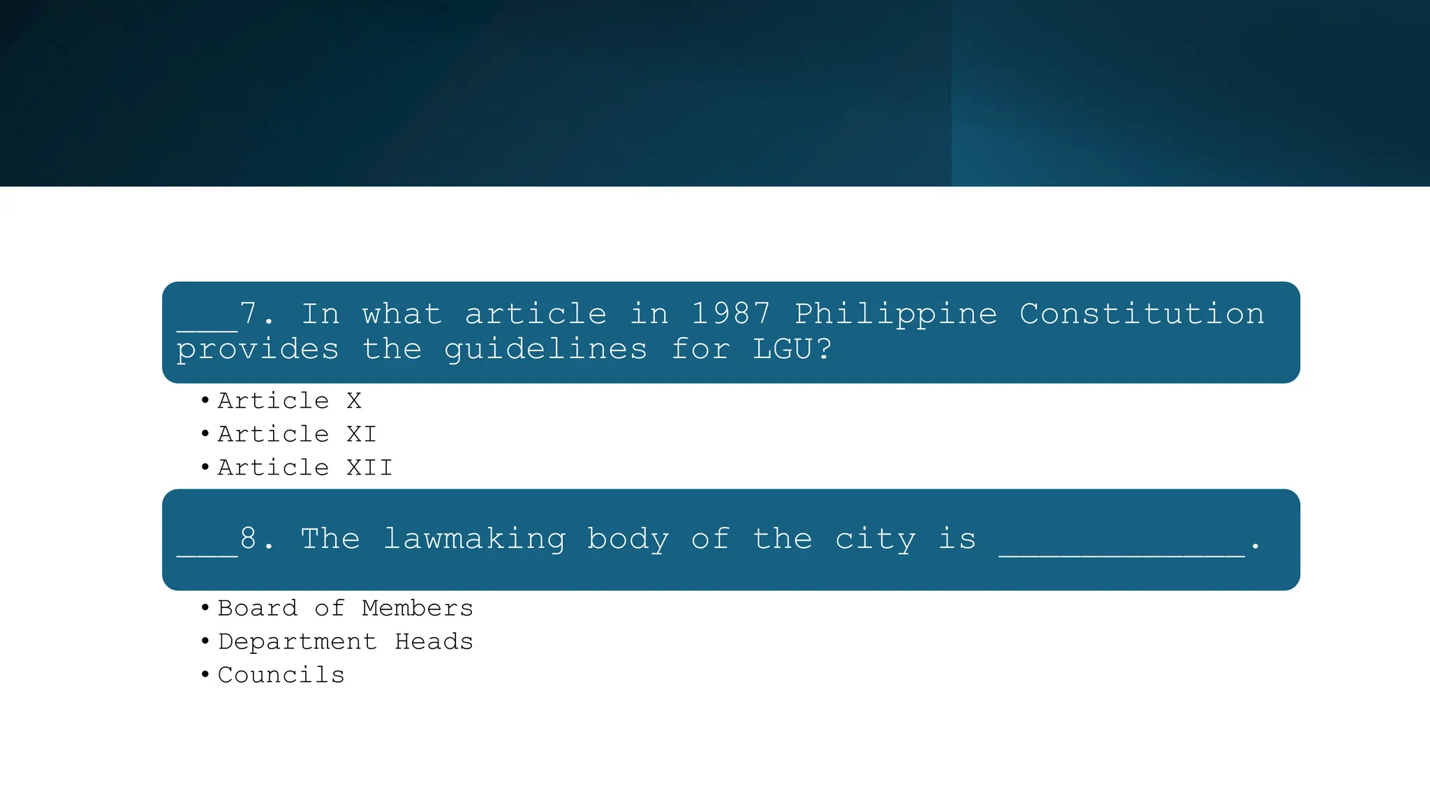 Local Government Unit - Philippine Politics and Governance | PPTX