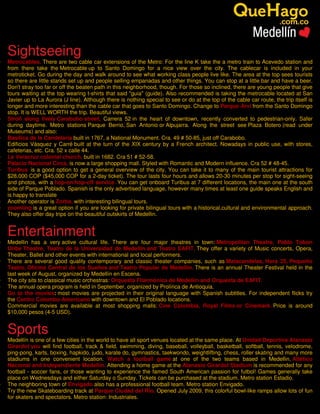 Medellin, Colombia Local Guide (Quehago.com.co) | PDF
