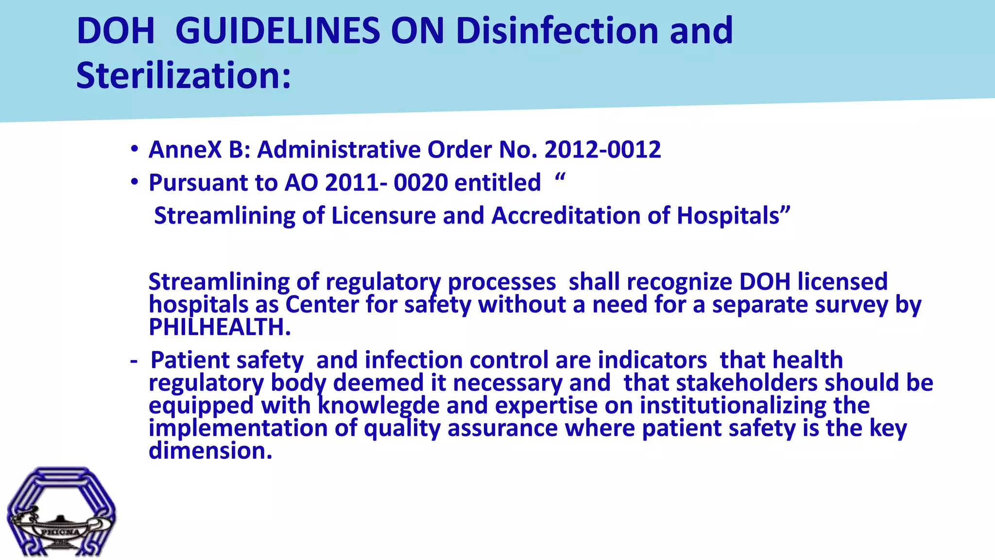 Local Guidelines in Infection Prevention and Control | PPTX
