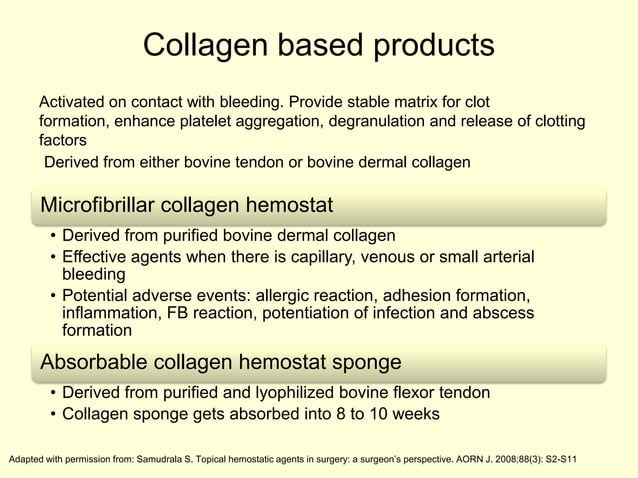 Local hemostatic agents(2) | PPT