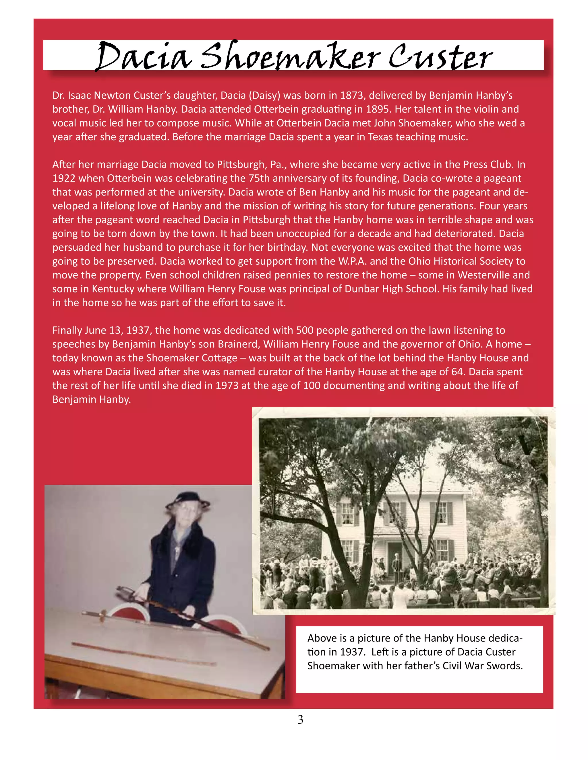 March 2012: Thomas Alexander and Charlotte Parke Alexander: Pioneers | PDF