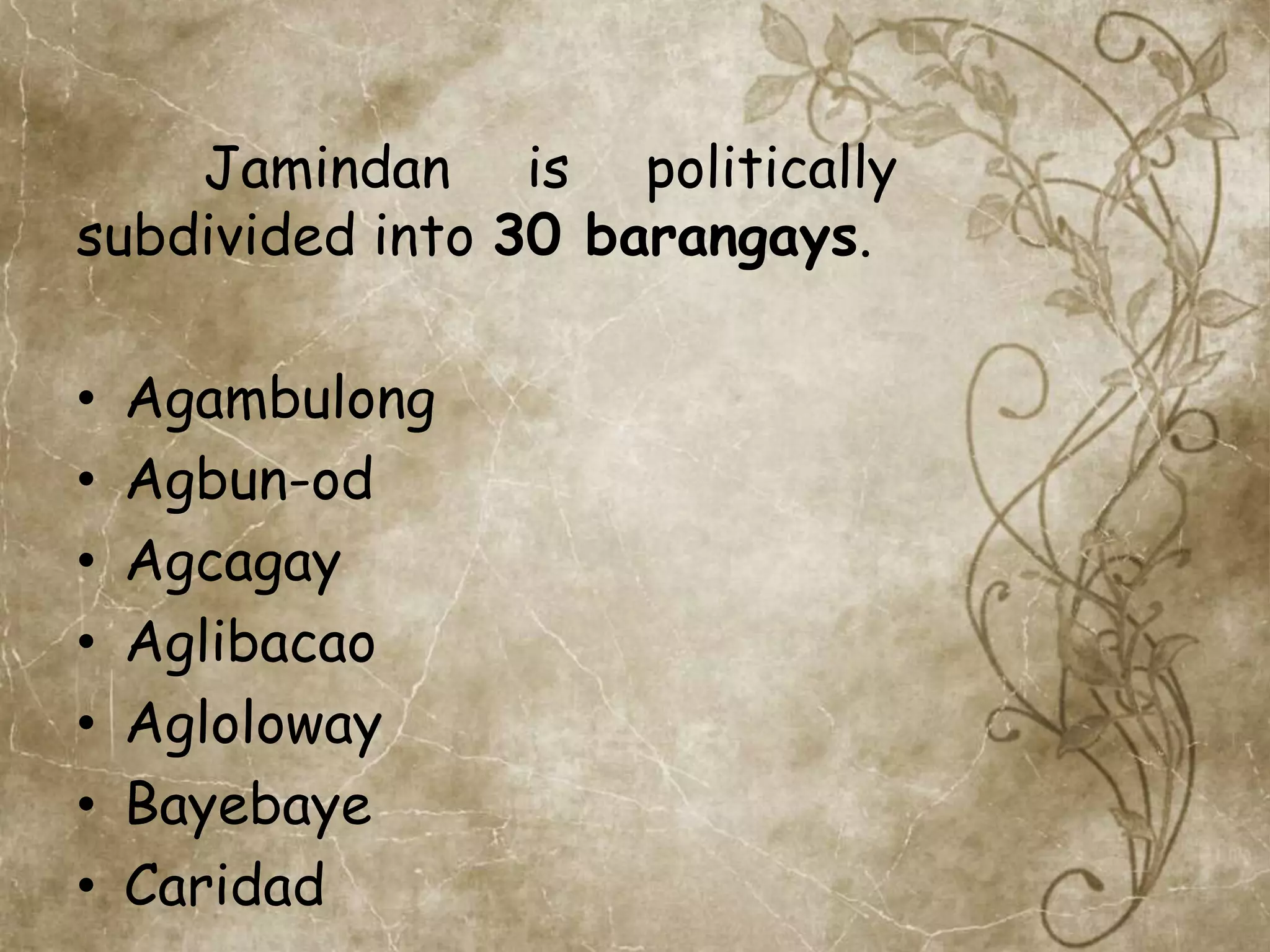 Local history of jamindan | PPTX