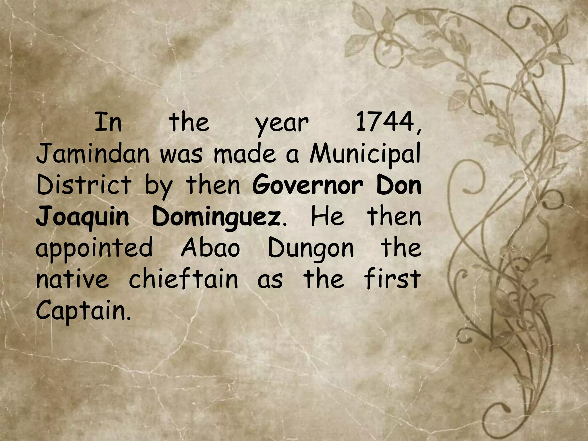 Local history of jamindan | PPTX