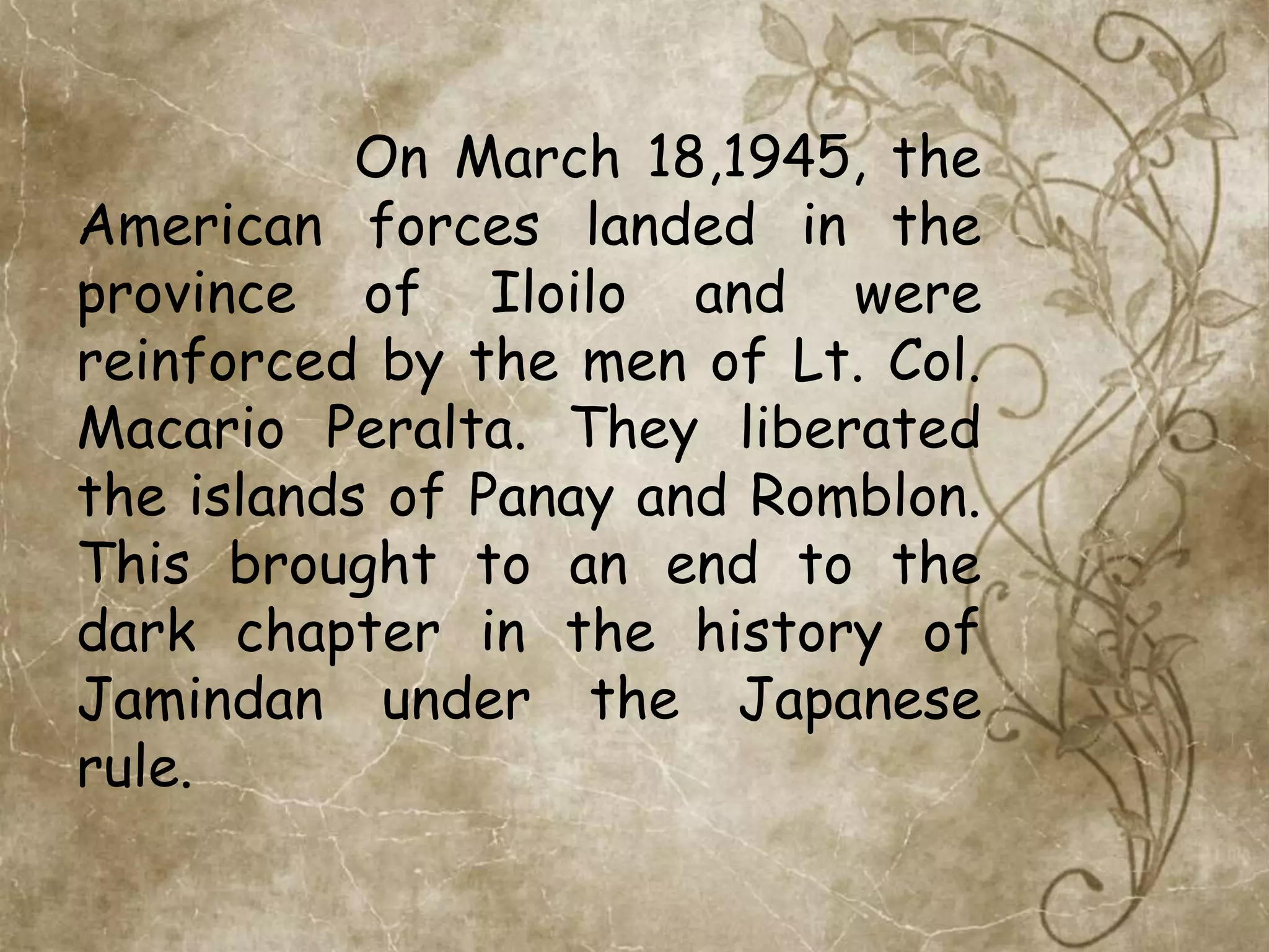 Local history of jamindan | PPTX