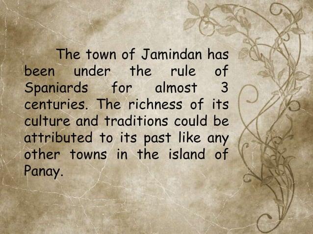 Local history of jamindan | PPTX