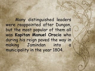 Local history of jamindan | PPTX