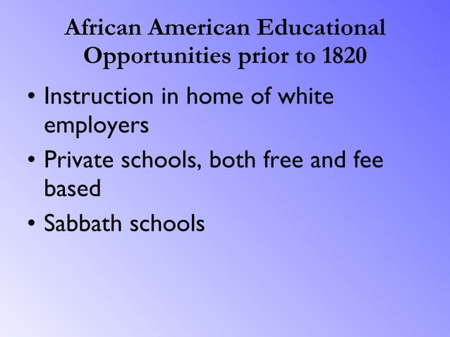 Providence School Desegregation, 1819-1866 | PPT | Secondary Education ...