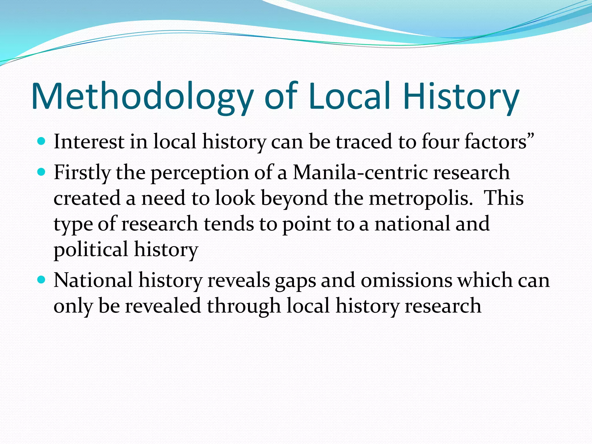 Local history research | PPTX
