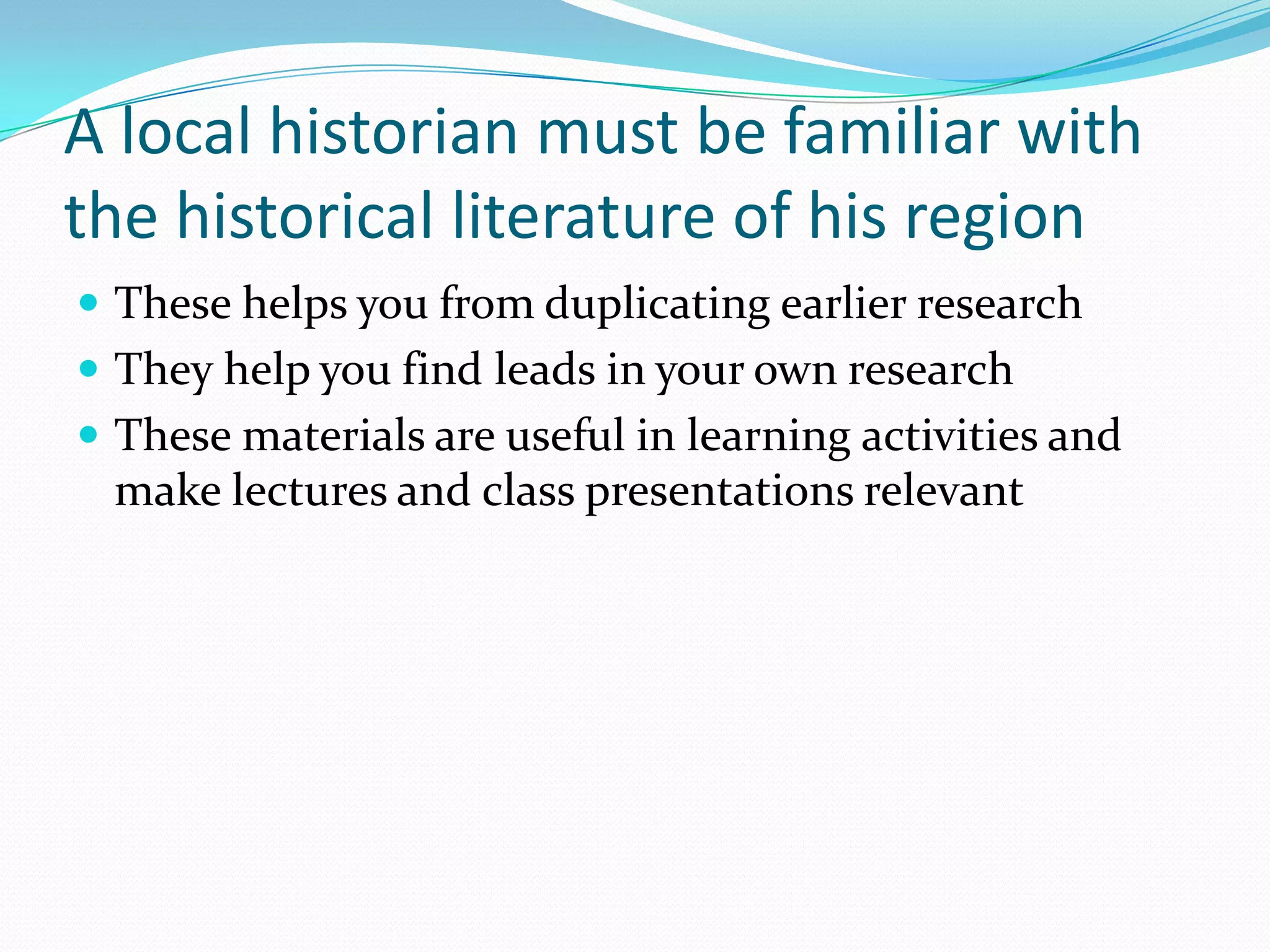 Local history research | PPTX