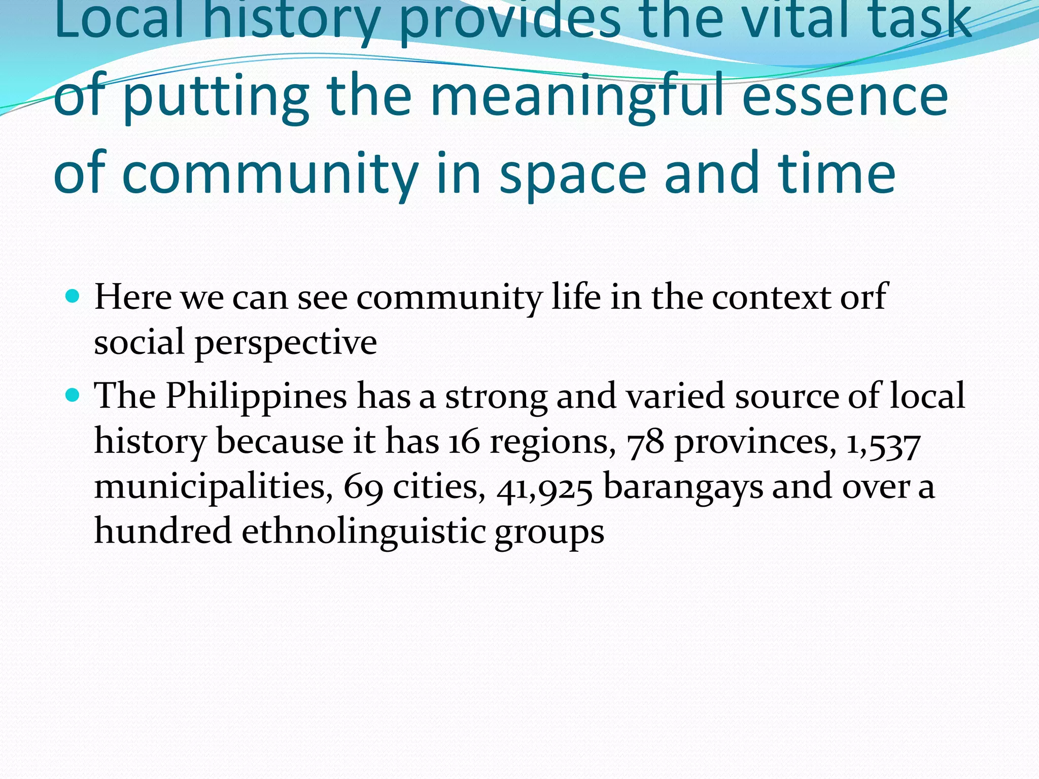 Local history research | PPTX