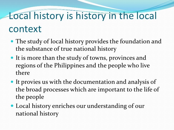 Local history research