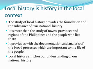 Local history research | PDF