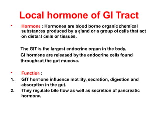 Local hormone of Gastro intersinal Tract.pptx