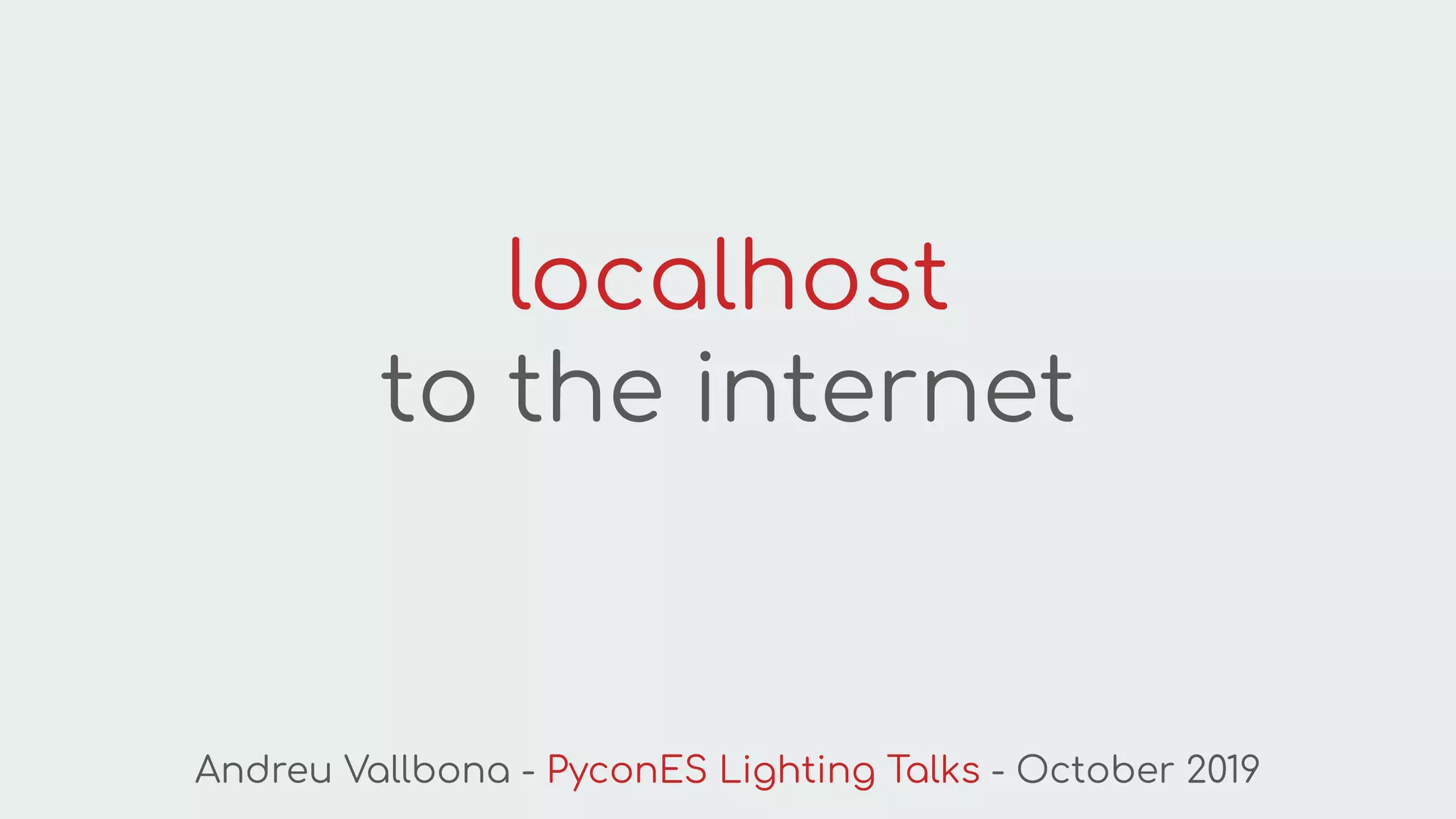 Localhost to the internet | PDF