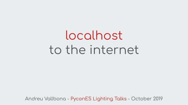 Localhost to the internet | PPT