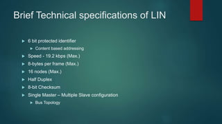 Local Interconnect Network | PPTX