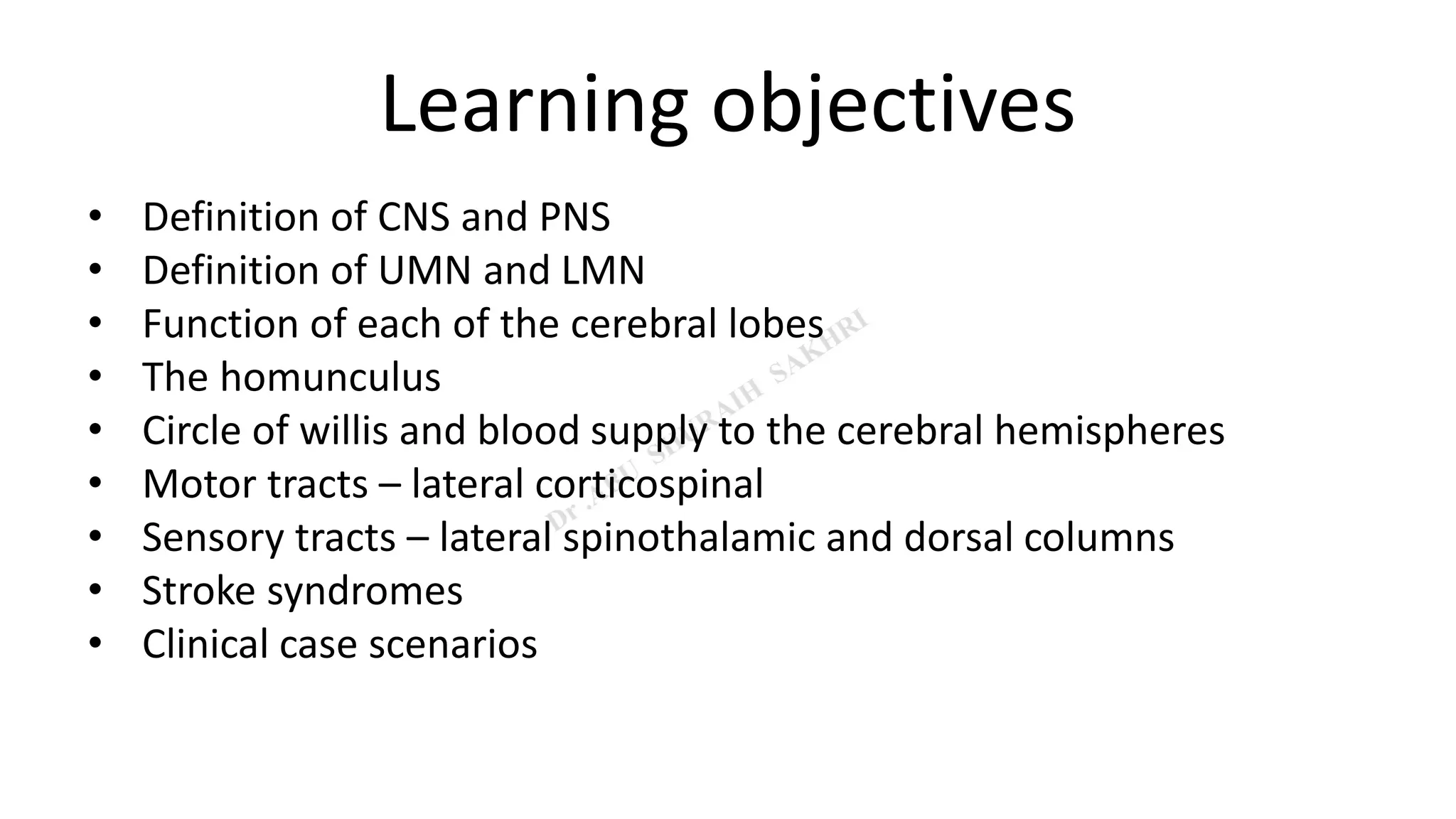 Localising the lesion of the CNS | PPTX