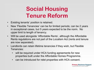 Localism Act 2011 Housing Overview Pb | PPT