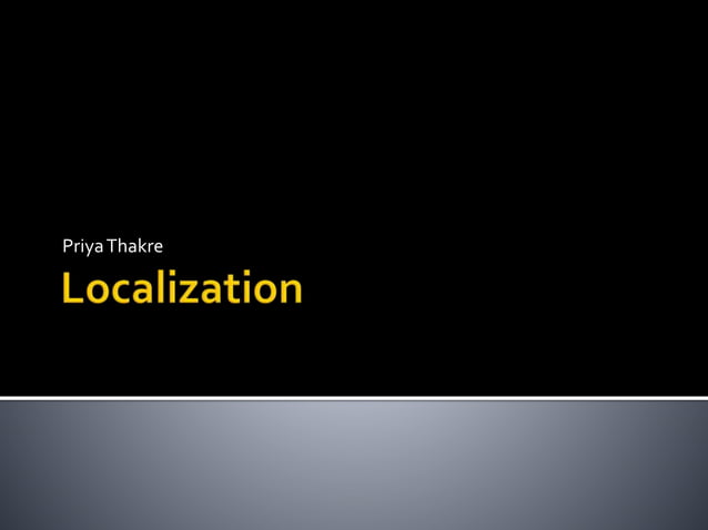 Localization | PPT