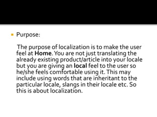 Localization | PPTX