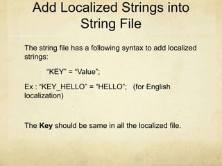 Localization for iOS | PPT