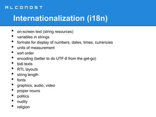 Localization: How to do a global project | PPT
