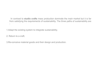 Localisation and the design and production of sustainable products | PPT