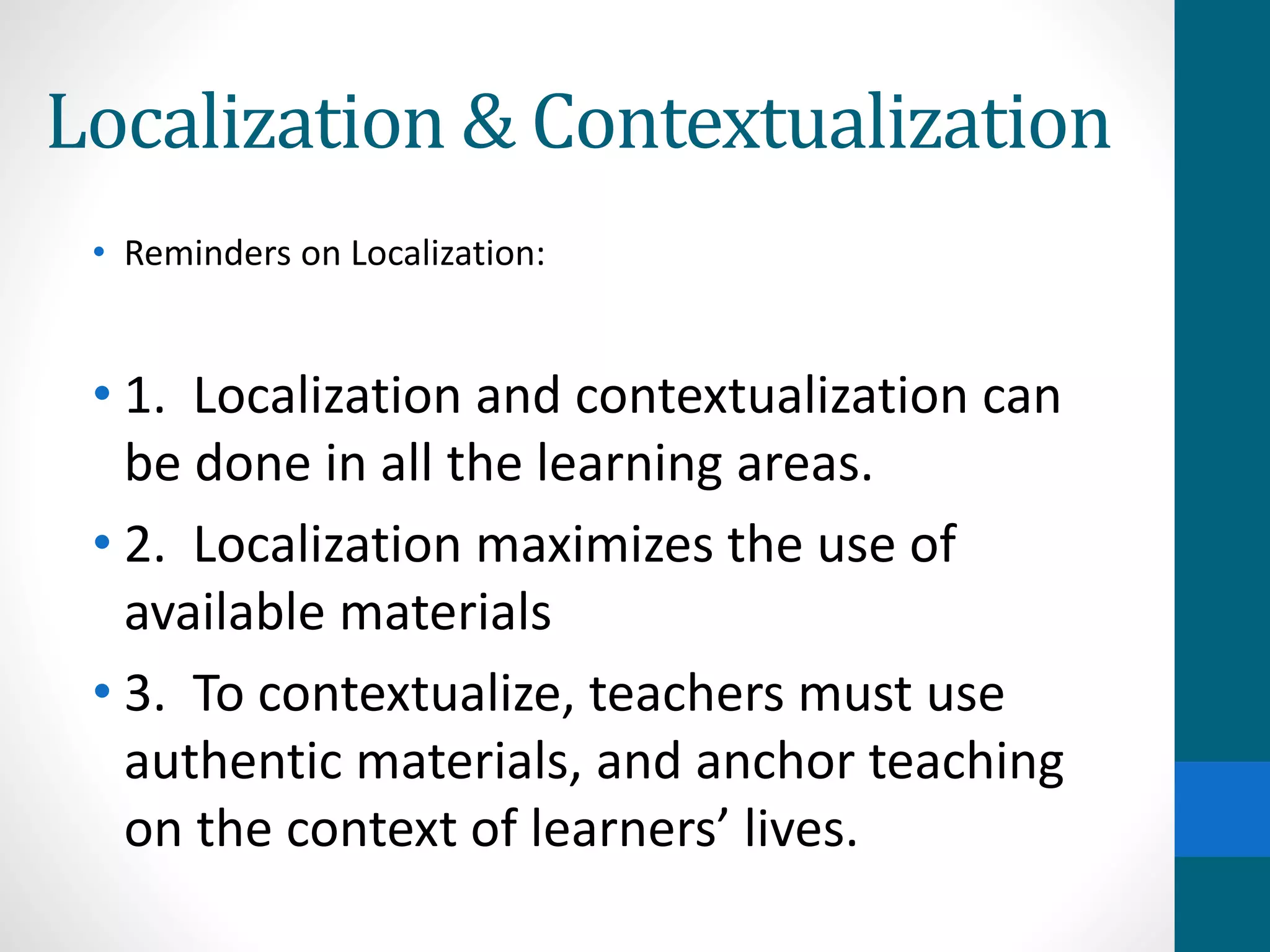 Localization & contextualization | PPTX