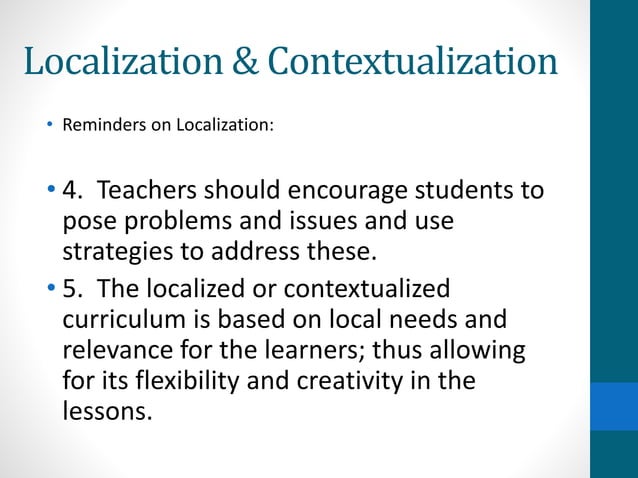 Localization & contextualization | PPTX | Travel Preparation and Advice ...