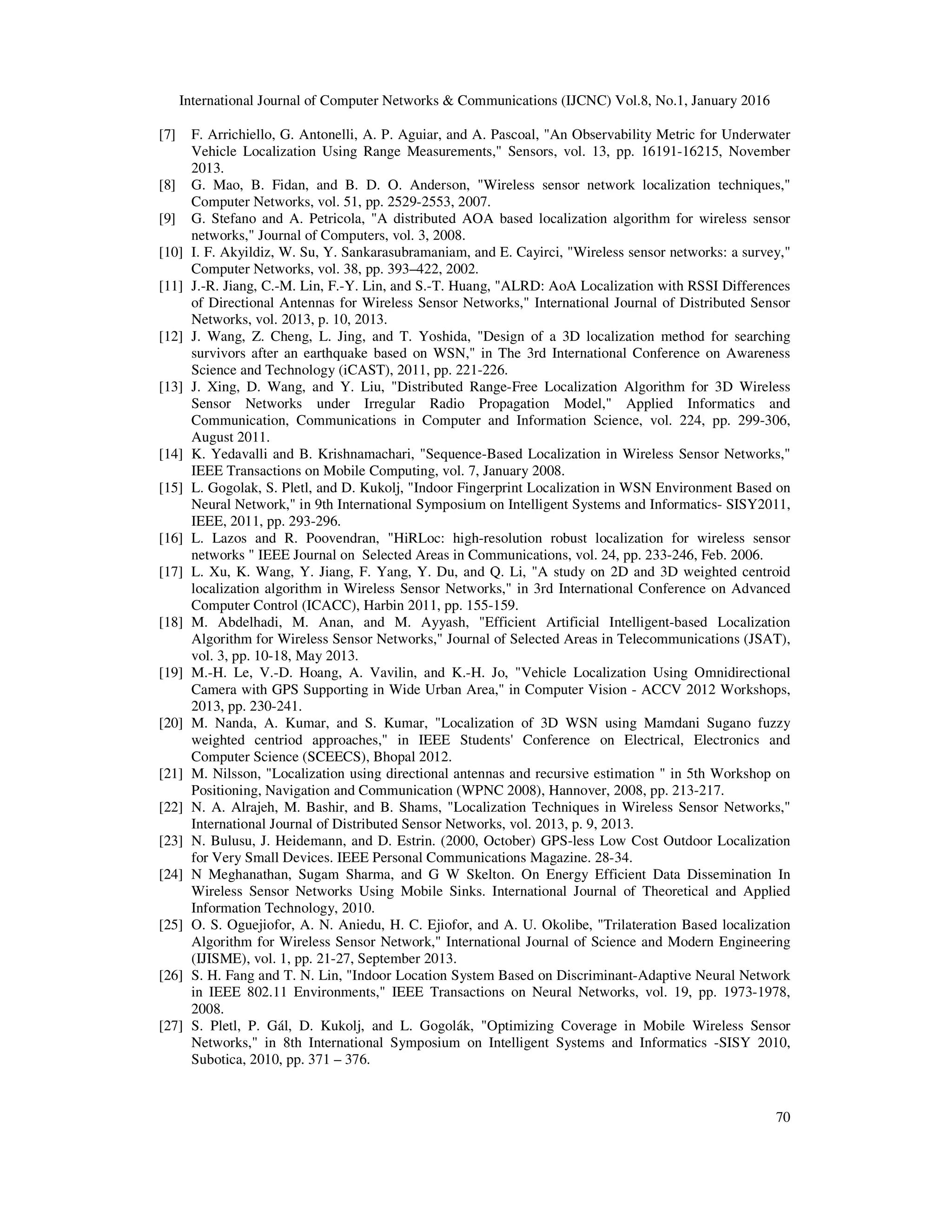 Localization For Wireless Sensor Pdf