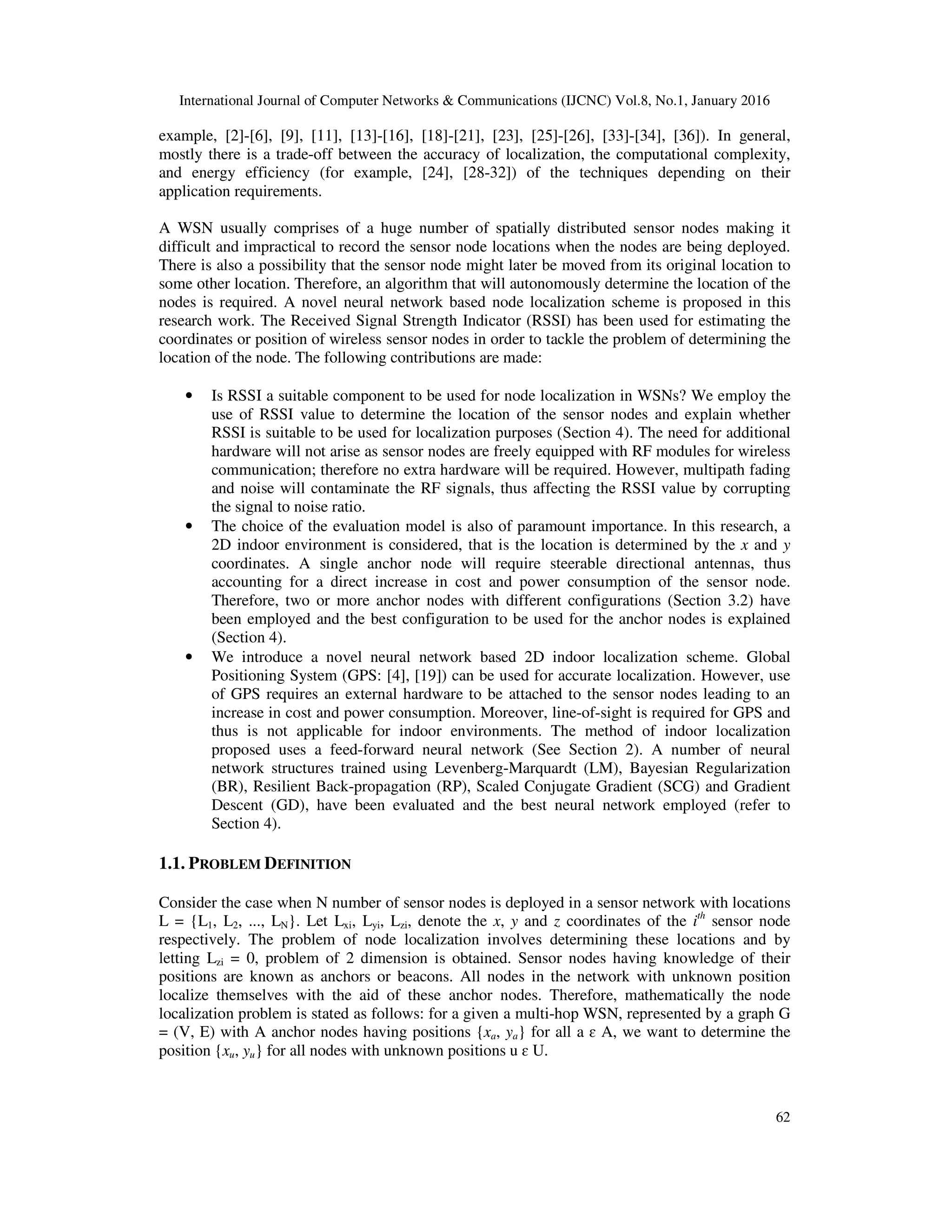 Localization for wireless sensor | PDF