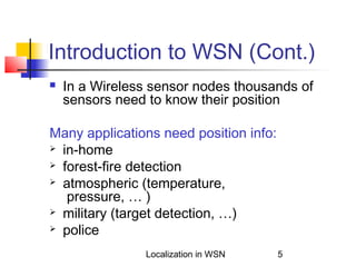Localization in wsn | PPT