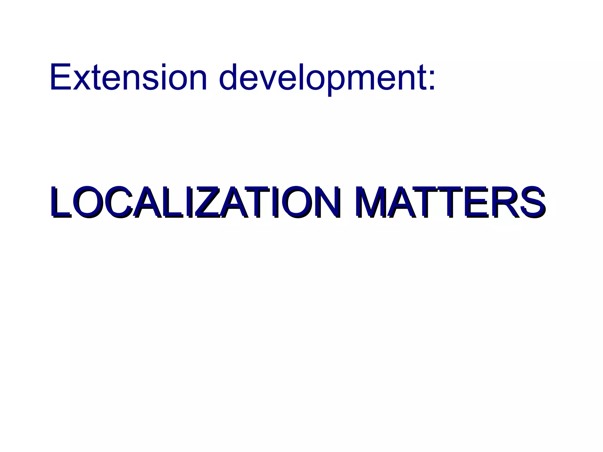 Localization Matters | ODP | Computing | Technology & Computing