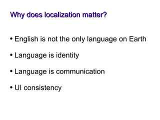 Localization Matters | ODP | Computing | Technology & Computing